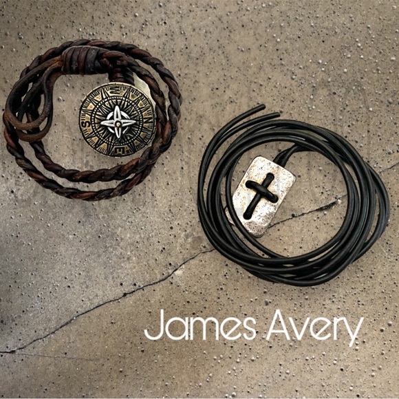 James Avery | Accessories | James Avery Retired Leather Point The Way ...